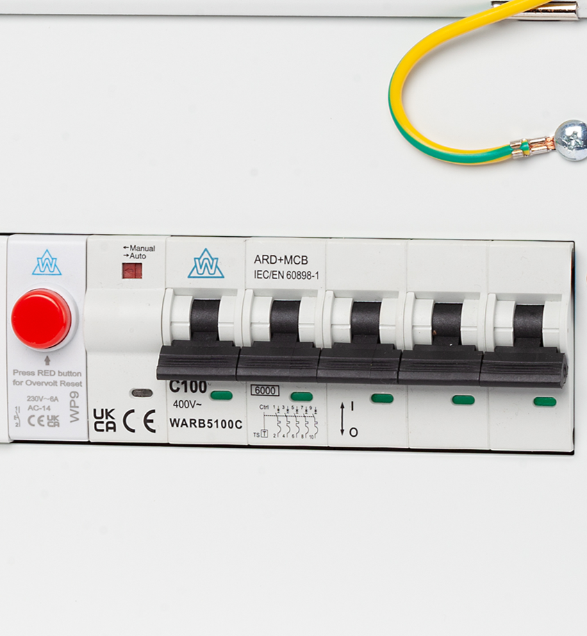Single Phase Auto Reset PEN Fault Protection with 100A MCB