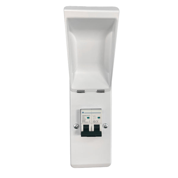 Fitted Consumer Unit Metal 2 Module IP40 White - RCBO or MCB | ecoHarmony